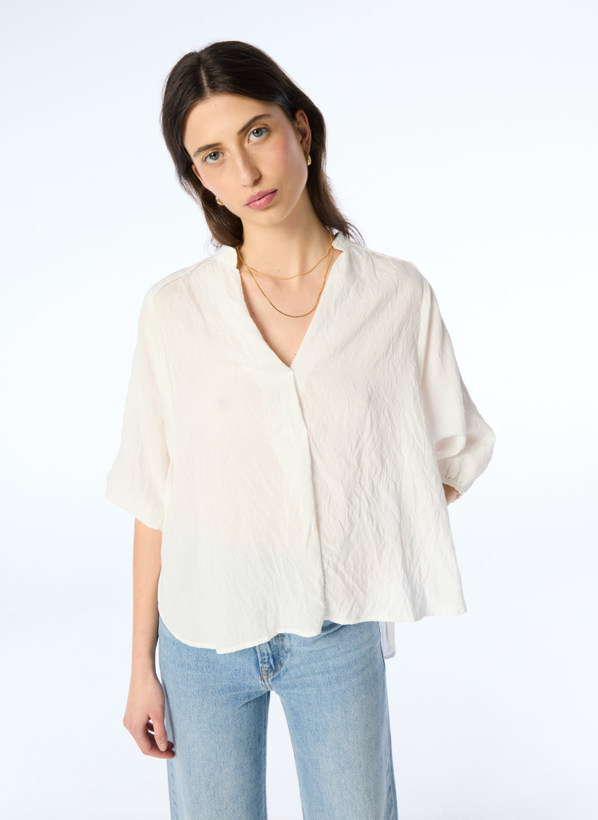 Vera Blouse - White – URBAN SOUL